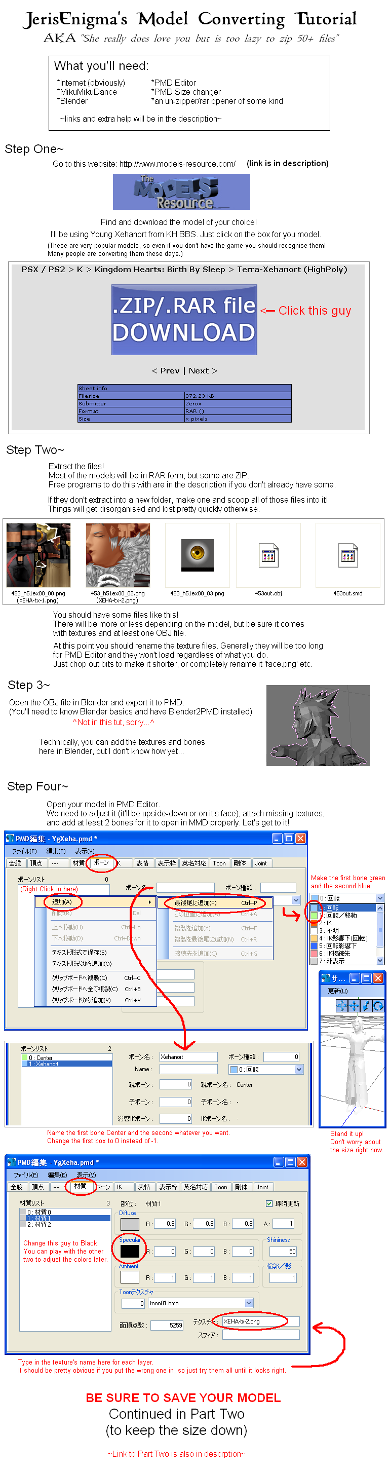 Convert Models to MMD Tutorial by JerisEnigma on DeviantArt Convert Models to MMD Tutorial by JerisEnigma on DeviantArt