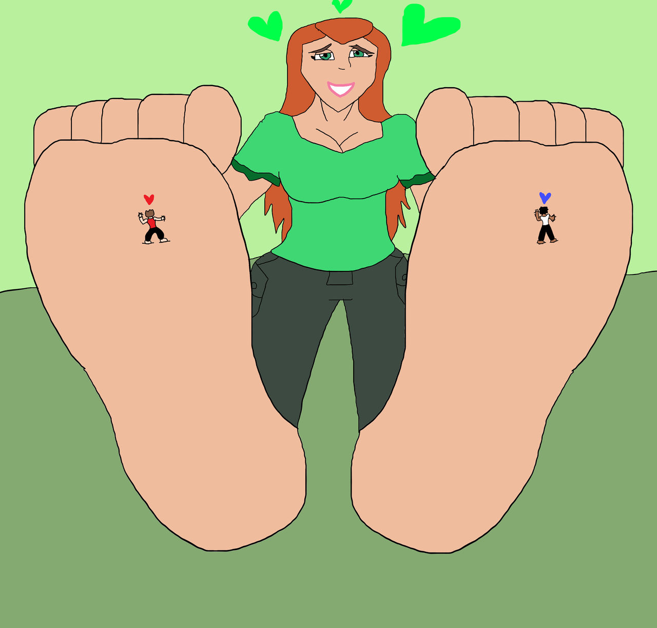 Massaging Giantess Sams Big Feet By Supersaiyanplusultra On Deviantart
