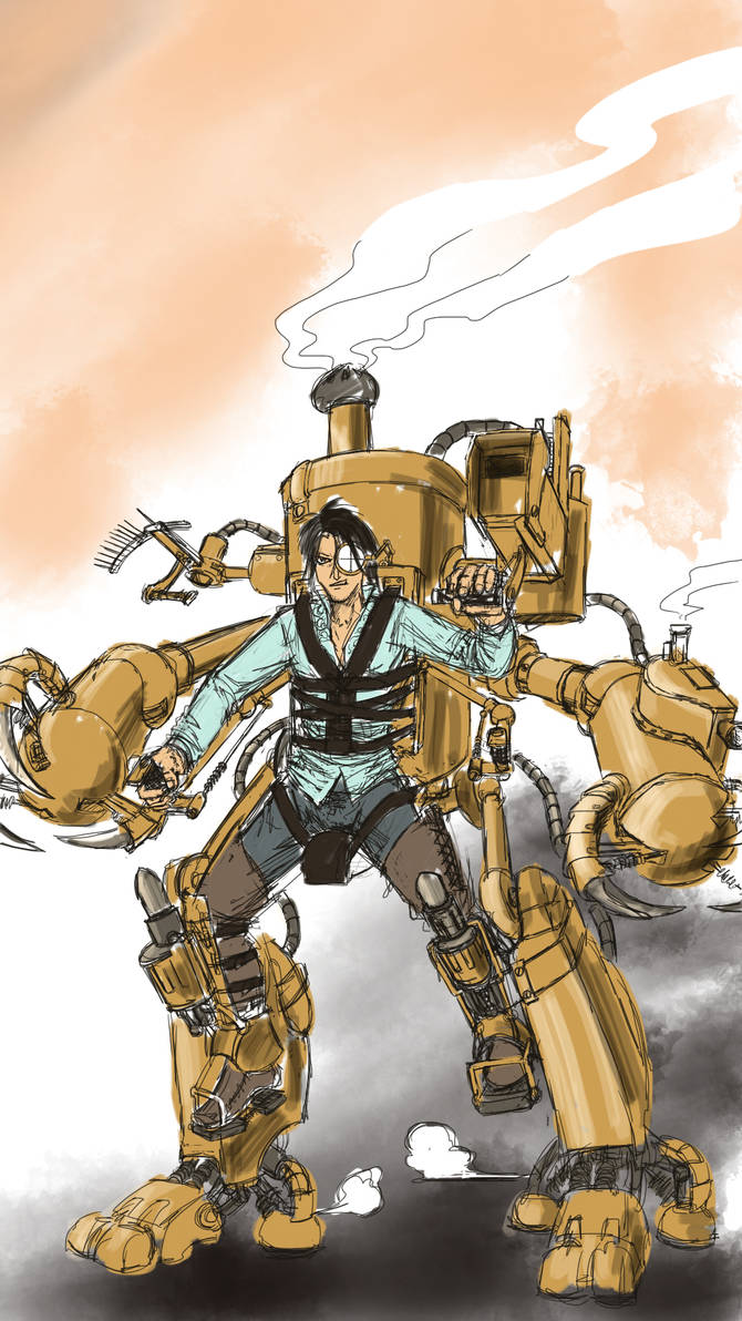 A Steampunk Mech By Elfvampir On Deviantart