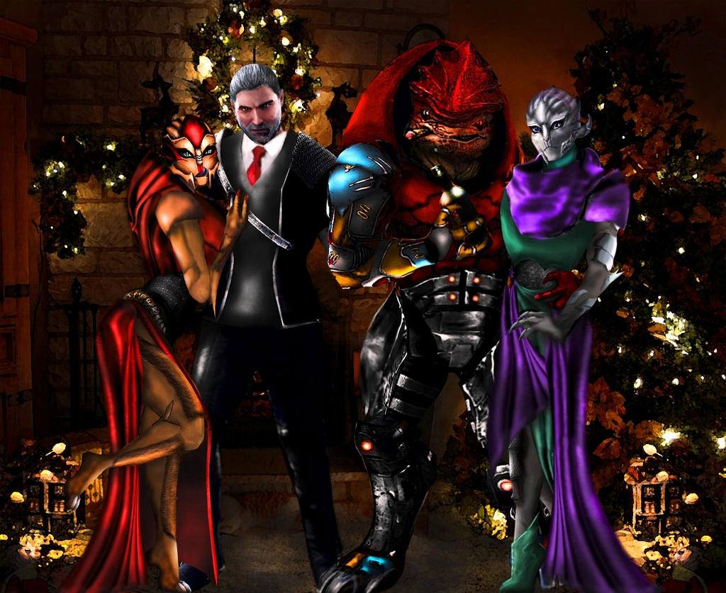 Mass Effect Christmas By Dvas12 On Deviantart