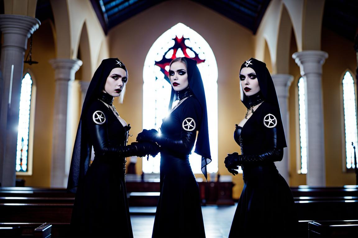 Three Sexy Goth Nuns By Anonymous51 On Deviantart