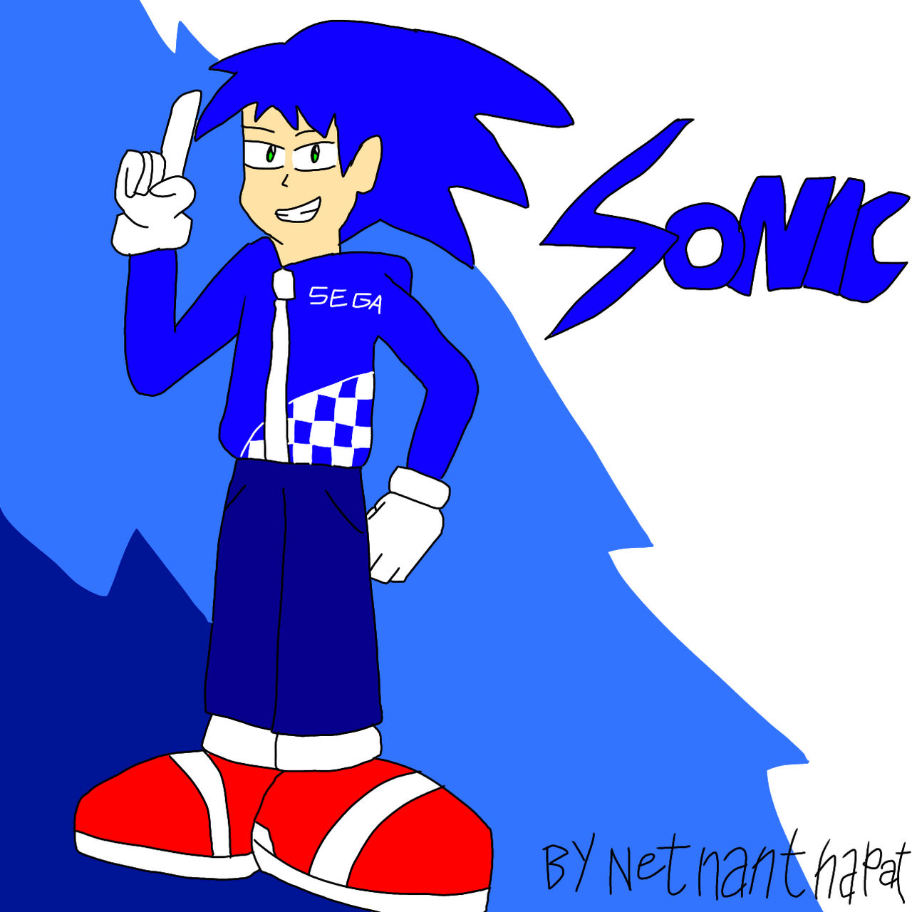 Sonic Human 2020 By Netnanthapat On Deviantart