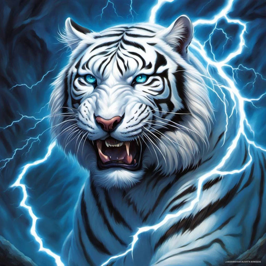 Lightning Tiger by WolfGodess15 on DeviantArt Lightning Tiger by WolfGodess15 on DeviantArt