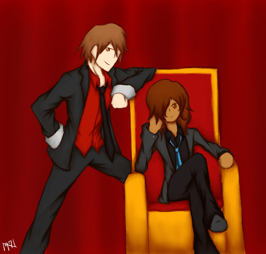 Frisk And Chara In Suit Edited By Noiseno97 On Deviantart