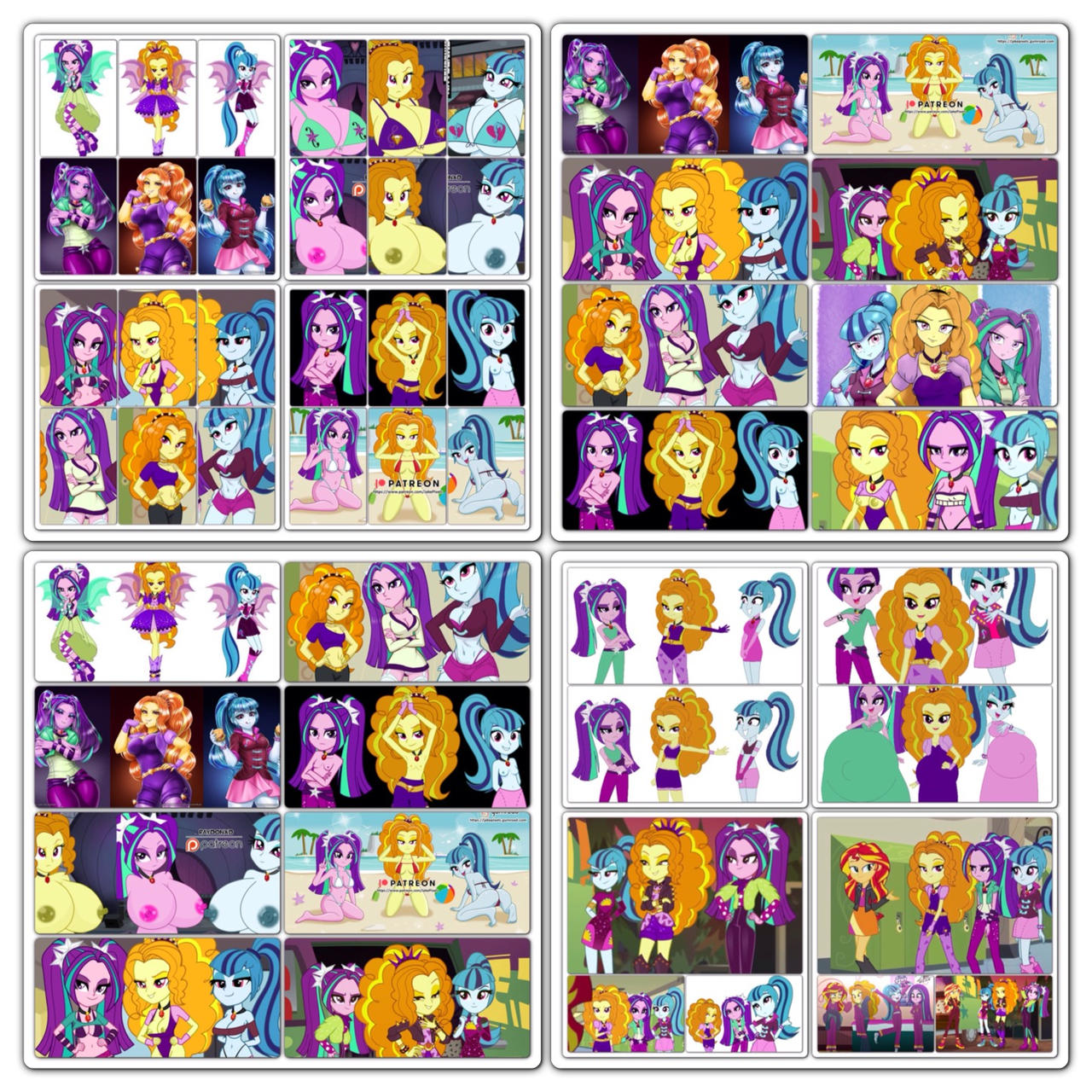 Mlp Eg The Dazzlings Collage Madness By Jasonsembrano2000 On Deviantart