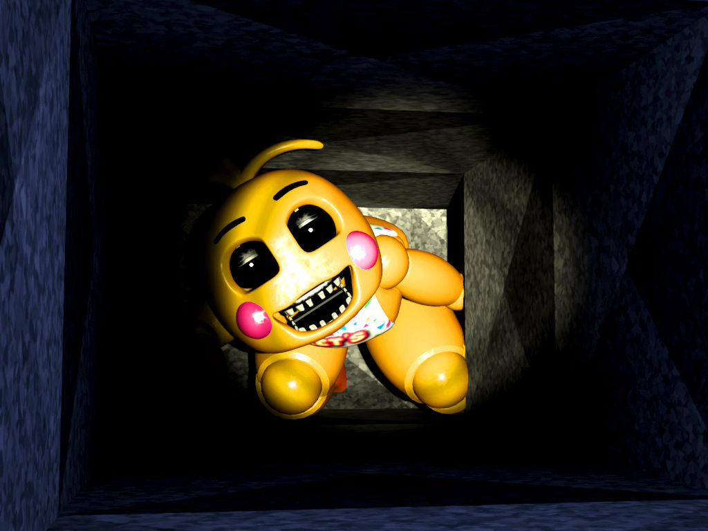Toy Chica In The Air Vent By The Smileyy On Deviantart