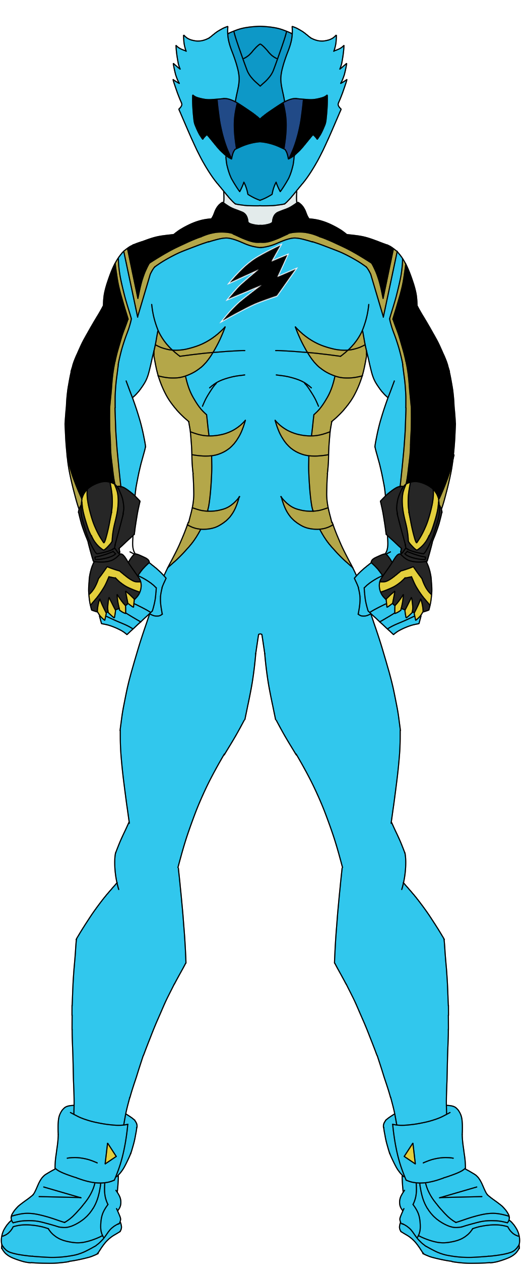 Power Rangers Jungle Fury Cyan Cobra Ranger By Symbiotemorningstar On