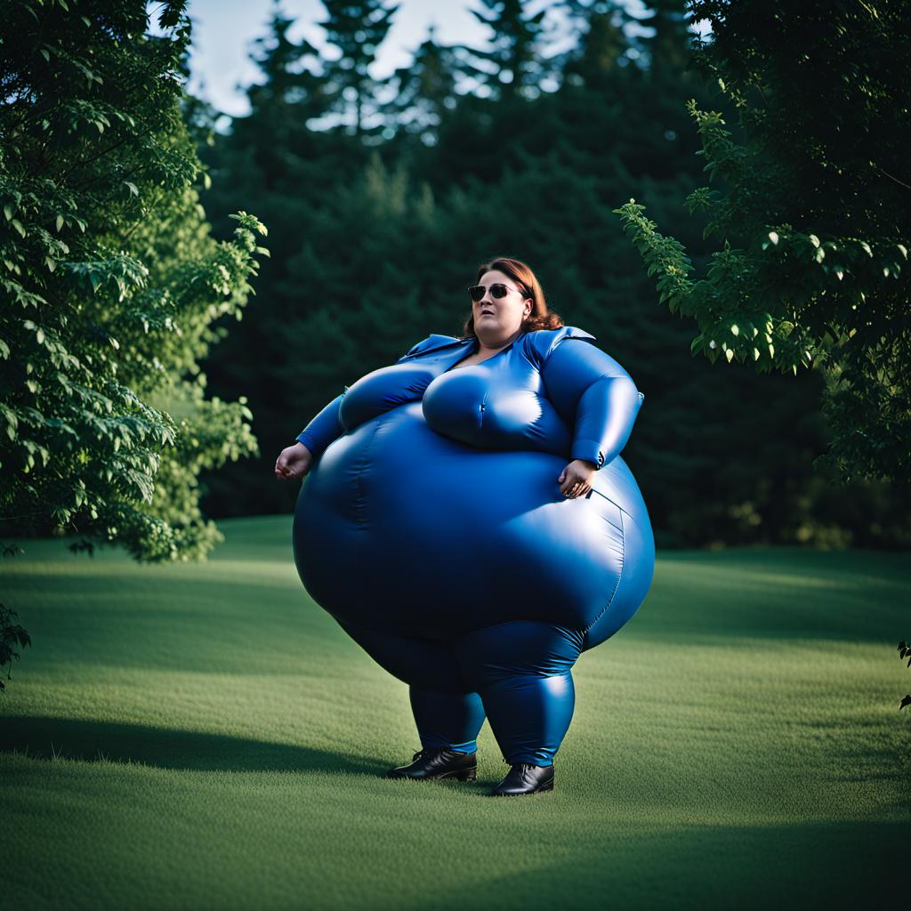 Big Blue Balloon Body Inflation By Puftaprincess On Deviantart