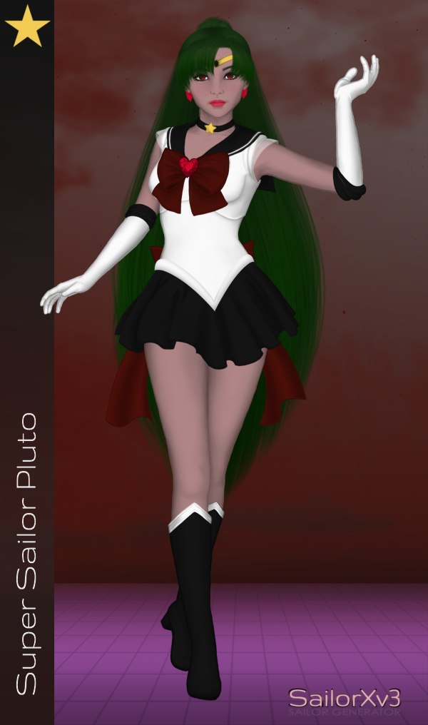 Super Sailor Pluto By Retroberrii On Deviantart