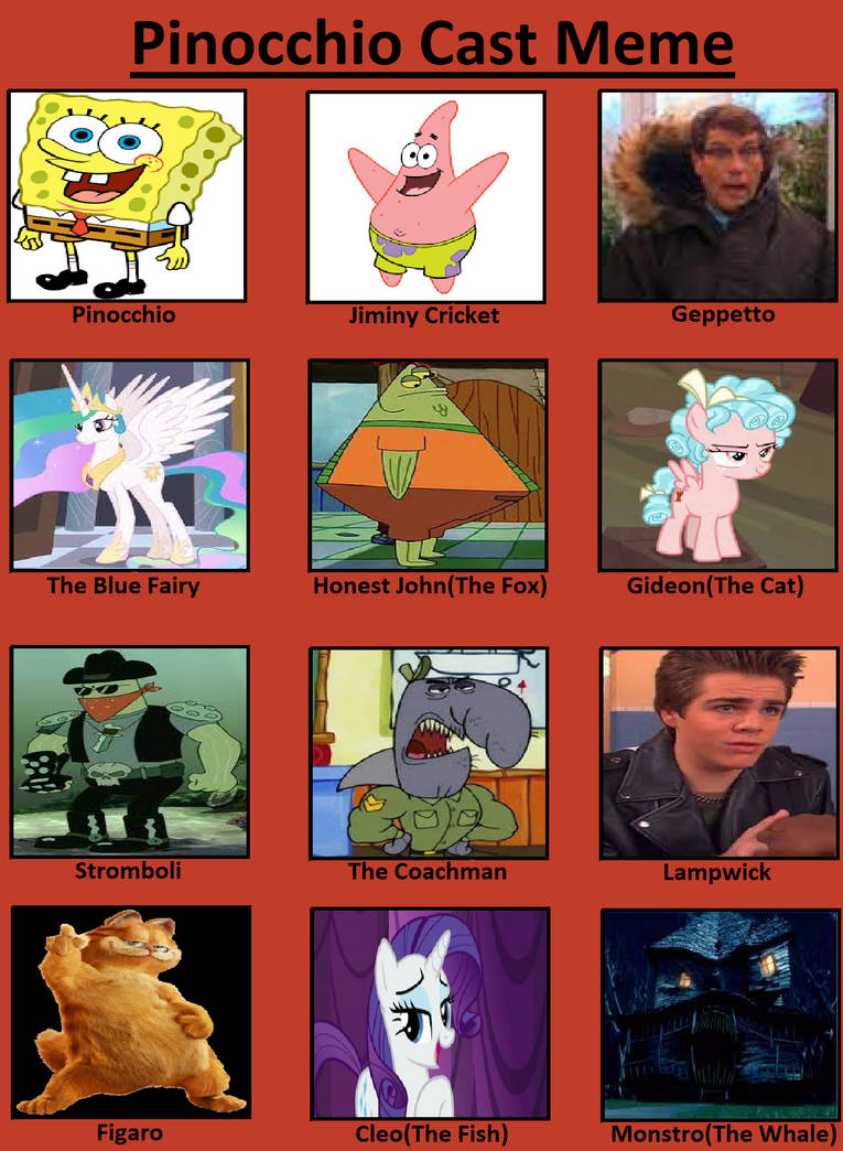 Pinocchio Recast Meme By Aldwinpanny10 On Deviantart