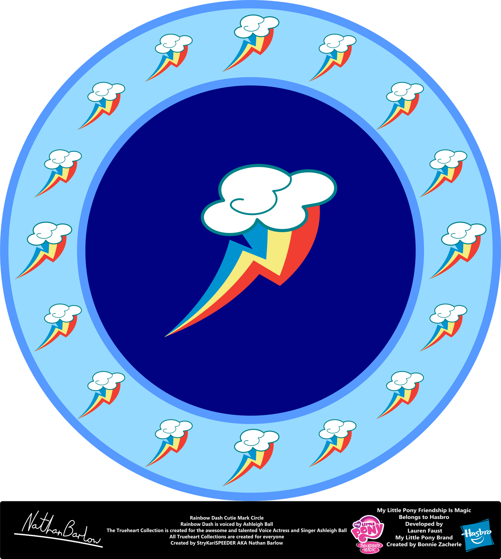 Rainbow Dash Cutie Mark Circle By Strykarispeeder On Deviantart