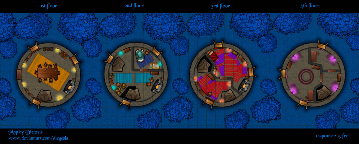 Wizard Tower Layout Wizard Tower Layout