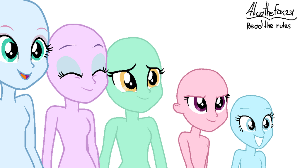 Mlpfim Eqg Base 6 By Aliciathefox231 On Deviantart