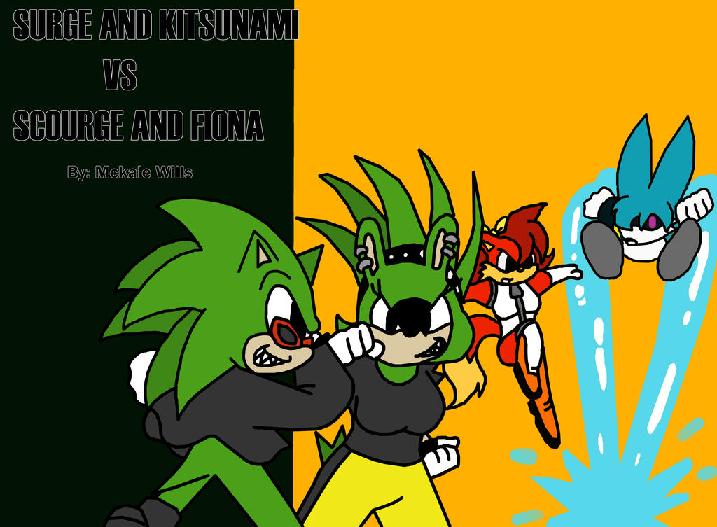 Surge and Kit Vs Scourge and Fiona Cover art by KeenestFox on DeviantArt Surge and Kit Vs Scourge and Fiona Cover art by KeenestFox on DeviantArt