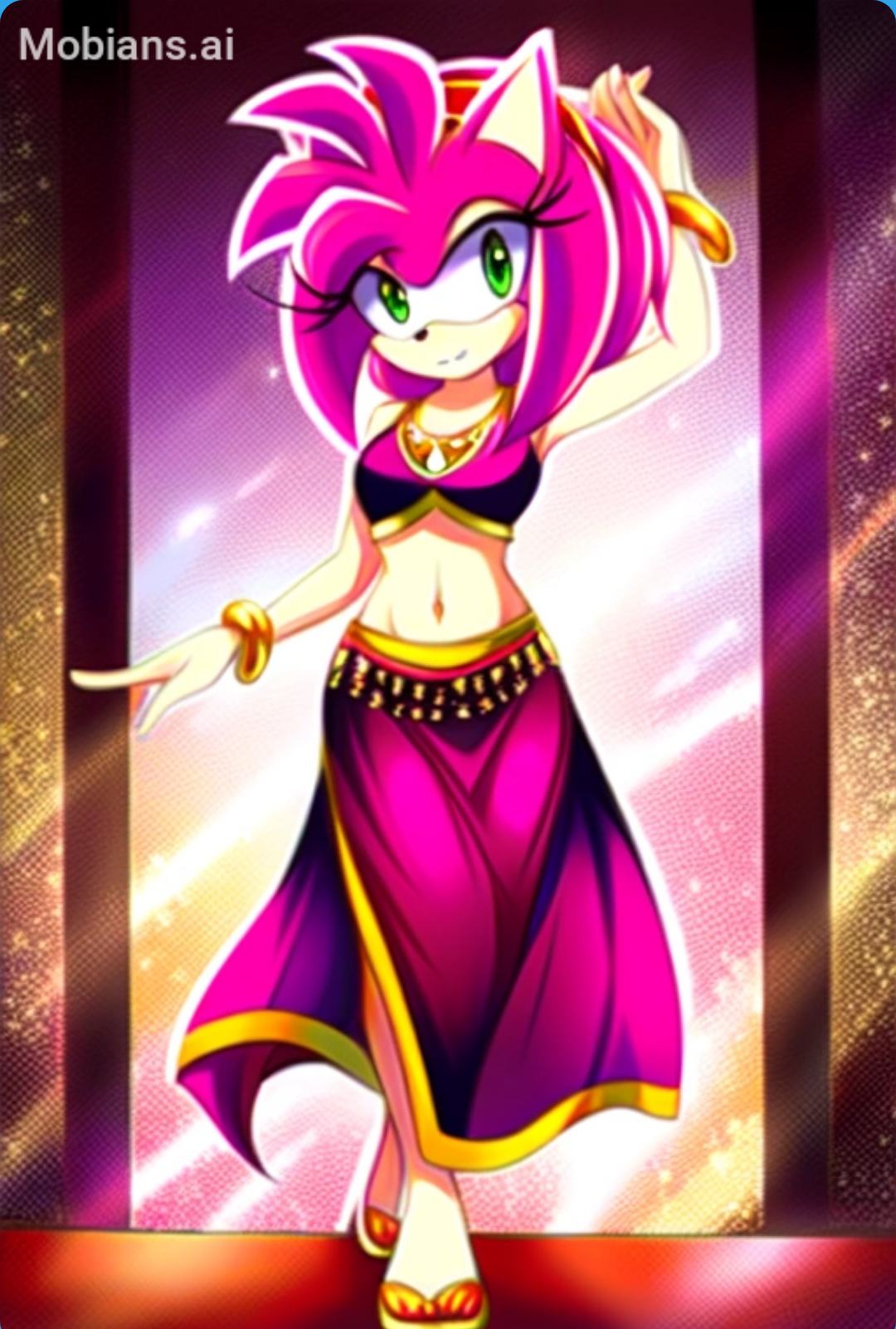 Amy Rose Belly Dancer By Sonichedgehog02 On Deviantart