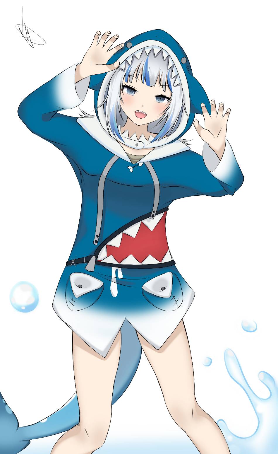Fanart Gawr Gura Vtuber By Toddyn1999 On Deviantart