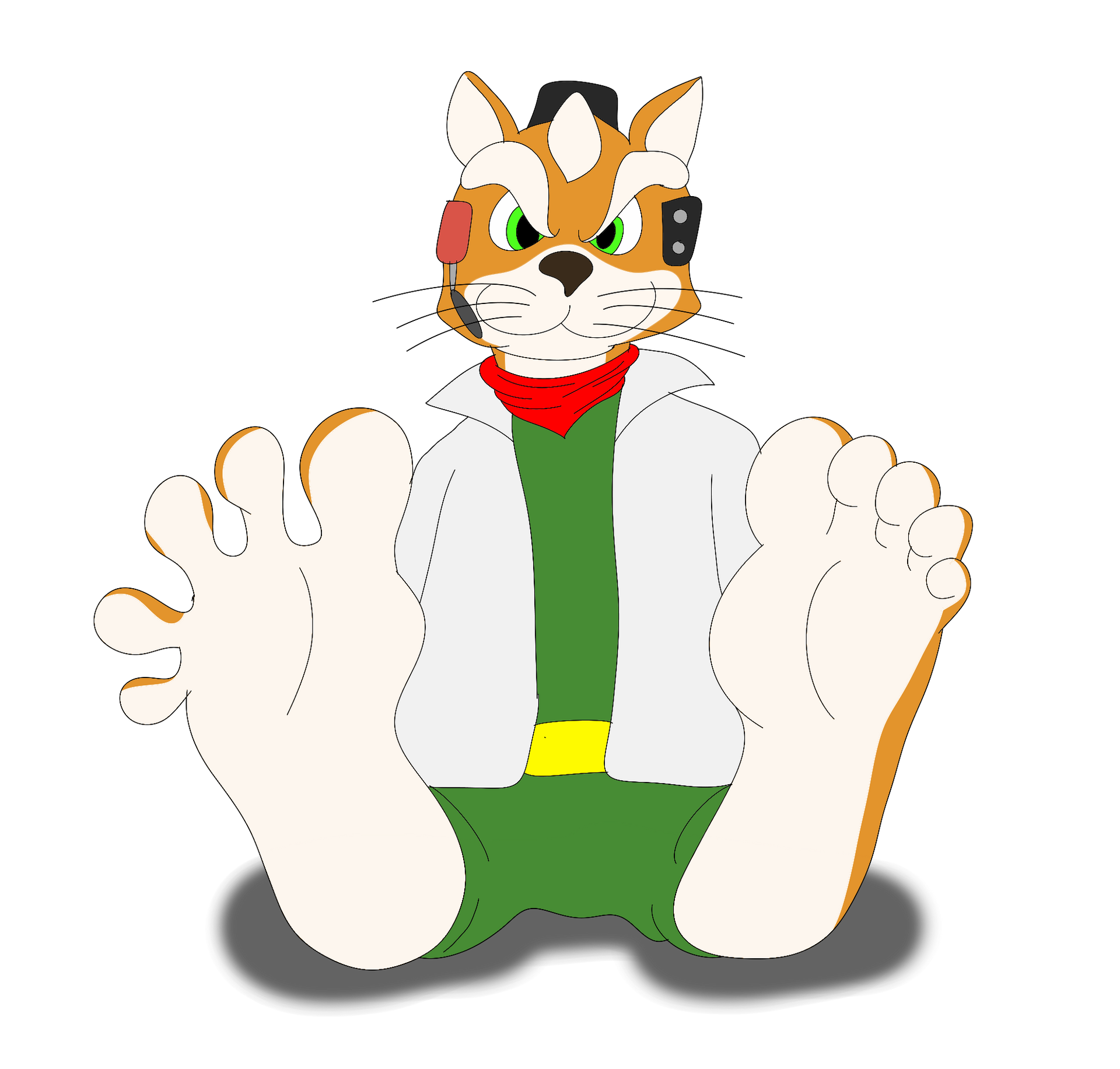 Fox Showing His Feet By Jolly Villevillage On Deviantart