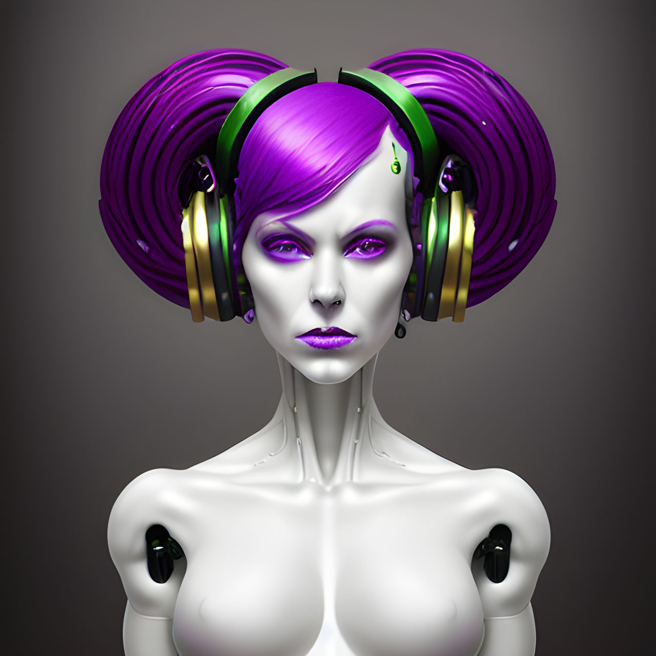 Ai Analog Sexy Alien Cyborg Purple Red Green Ha By Dyonix01 On Deviantart