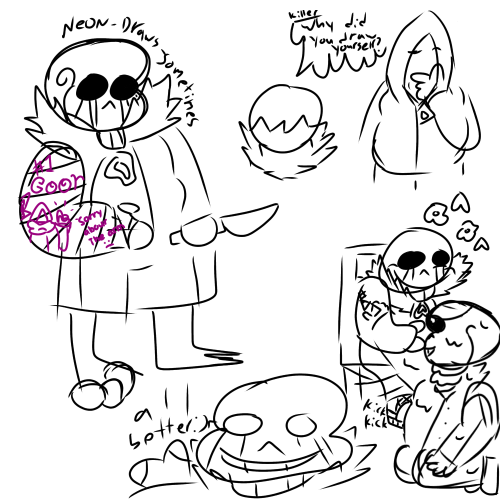 Killer Sans Breaks An Arm By Neondrawssometimes On Deviantart
