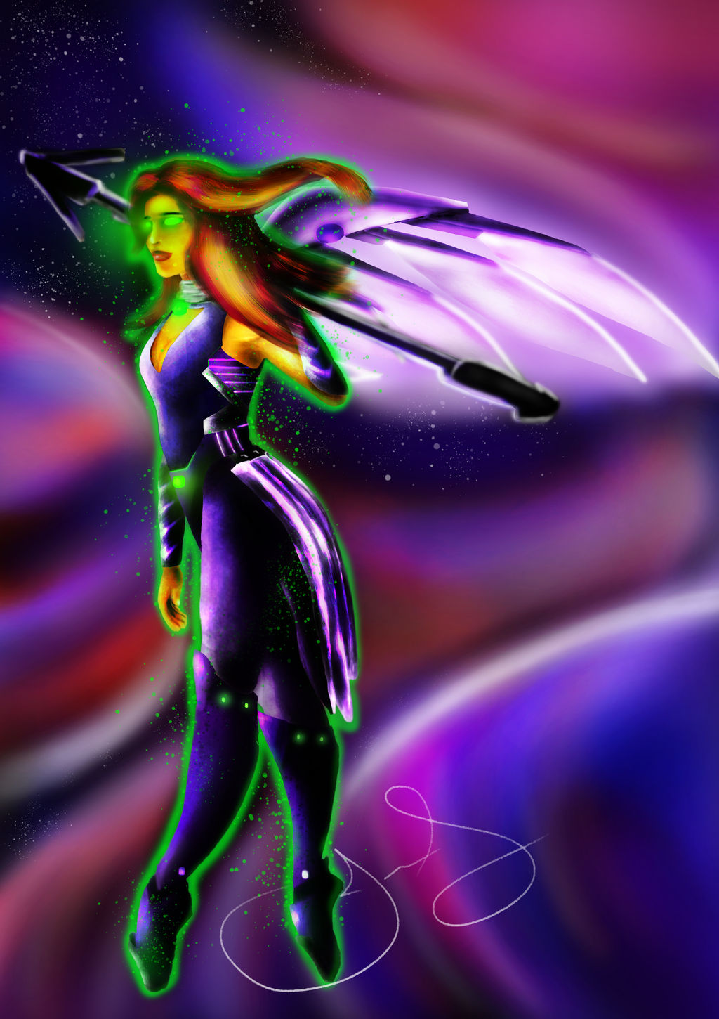 Starfire Combined With The Powers Of Mercy By Josueaguerra On Deviantart