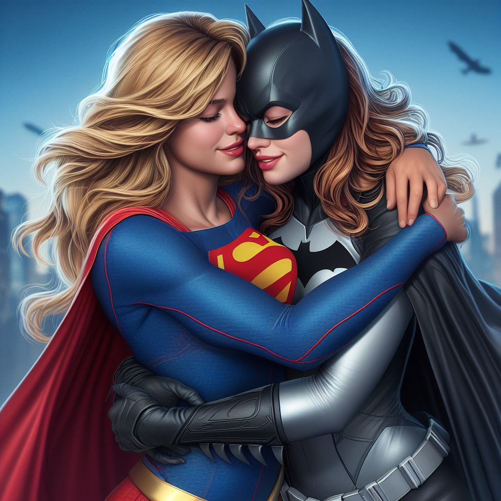Supergirl and batgirl by supergirlfanbase on DeviantArt Supergirl and batgirl by supergirlfanbase on DeviantArt