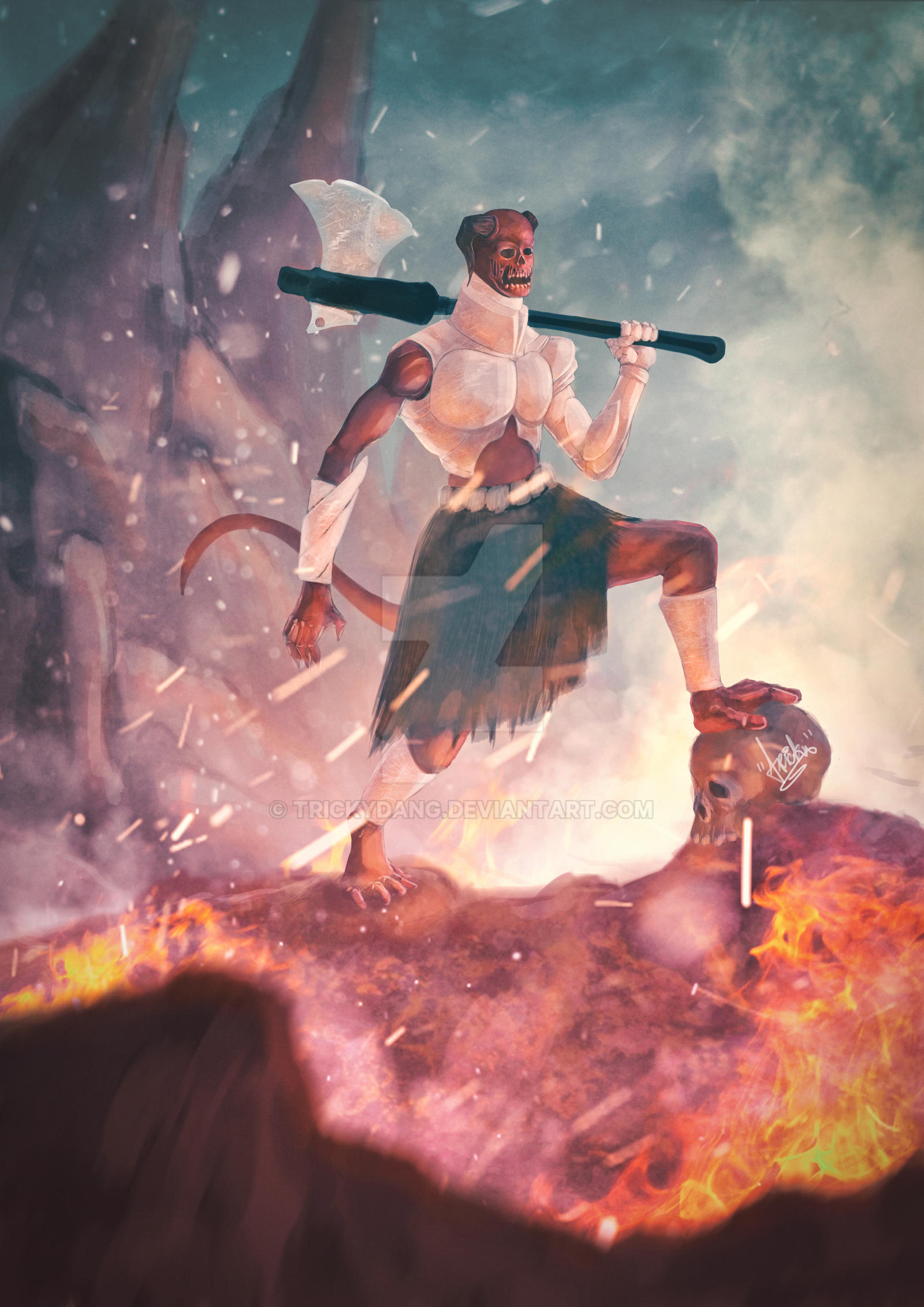 Demon Fire By Trickydang On Deviantart