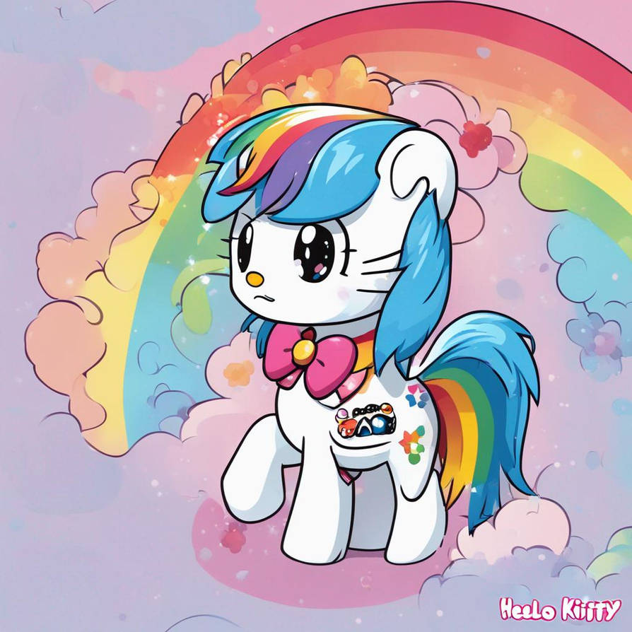 Rainbow Dash As Hello Kitty By Edibetaawo On Deviantart