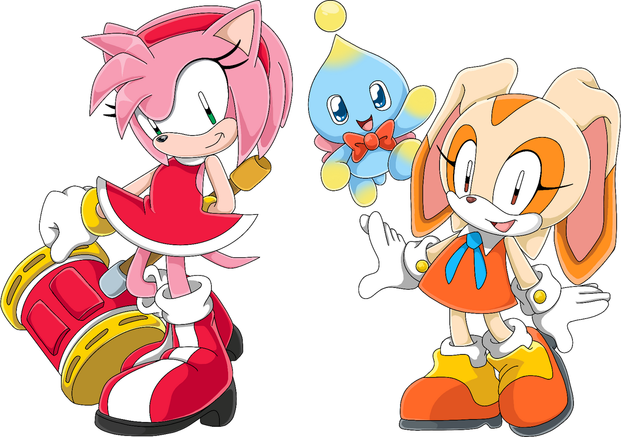 Amy Rose Cream The Rabbit And Cheese The Chao By Joneoyvilde03 On