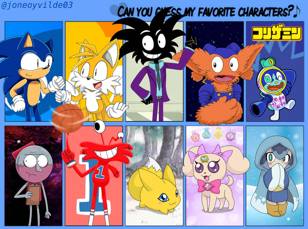 Can You Guess My Favorite Character Pt1 By Joneoyvilde03 On Deviantart