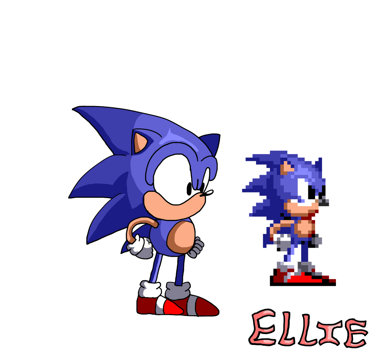 Sonic 1 Sprite Hd Recreation By Cocoforlifedeviantar On Deviantart