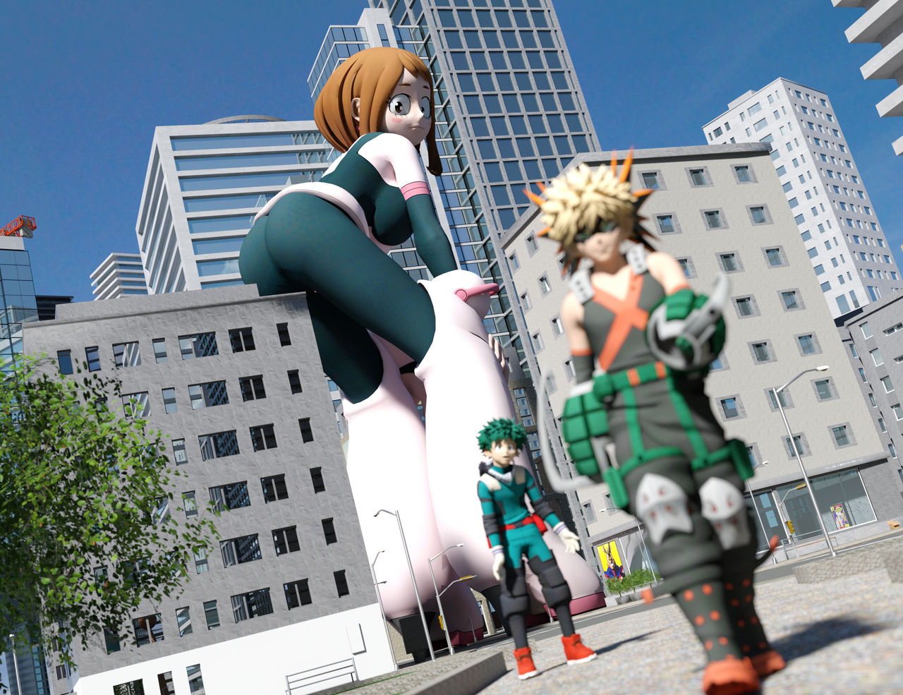 My Hero Academia Giantess By Froggygts On Deviantart