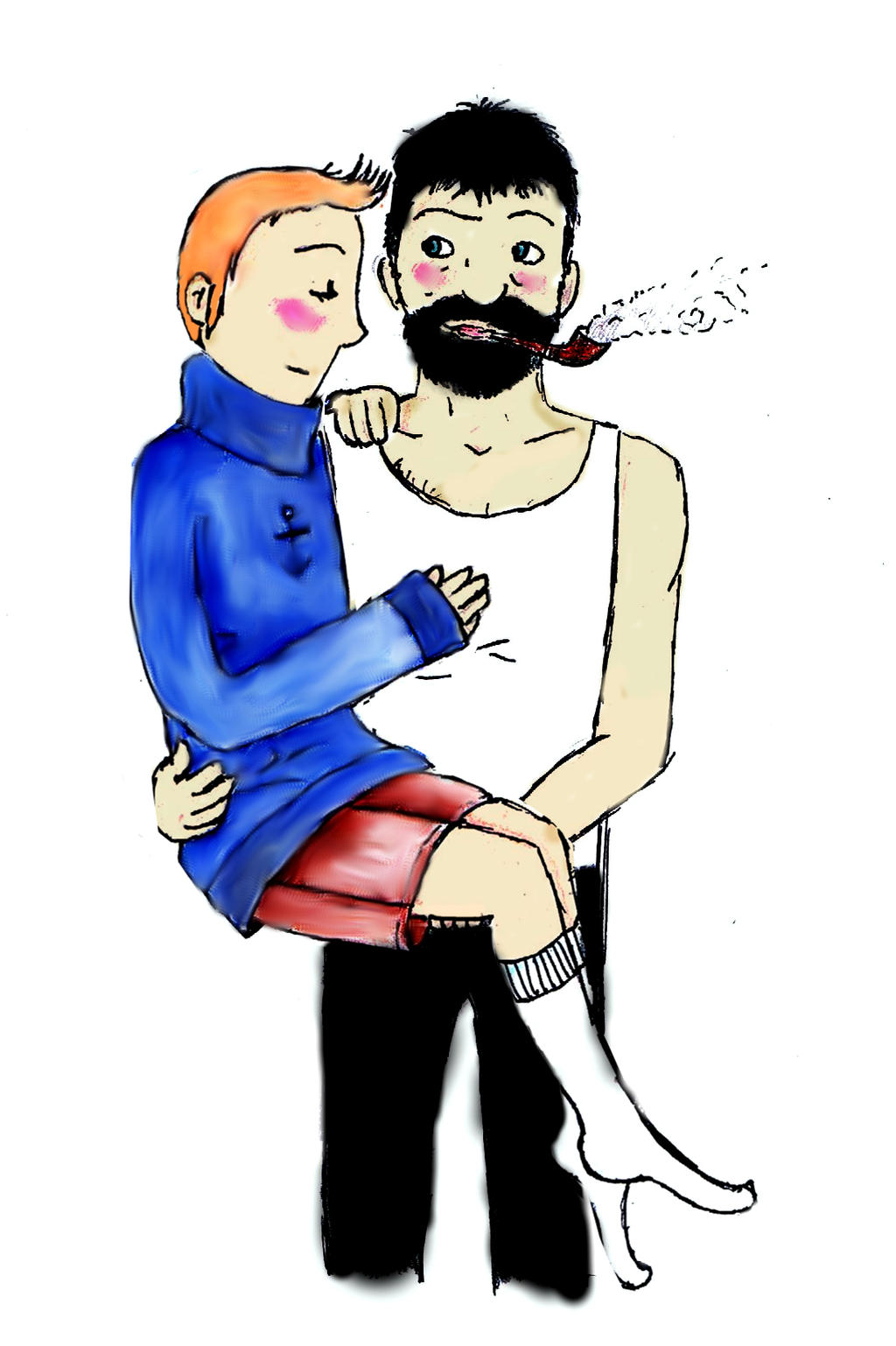 Tintin X Haddock On Tintinslash Deviantart