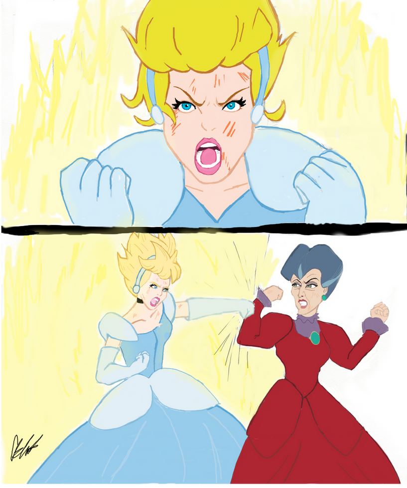 Cinderella Vs Lady Tremaine By Coalbee On Deviantart