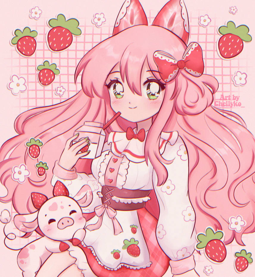 Oc Strawberry Milk Oc By Chellyko On Deviantart