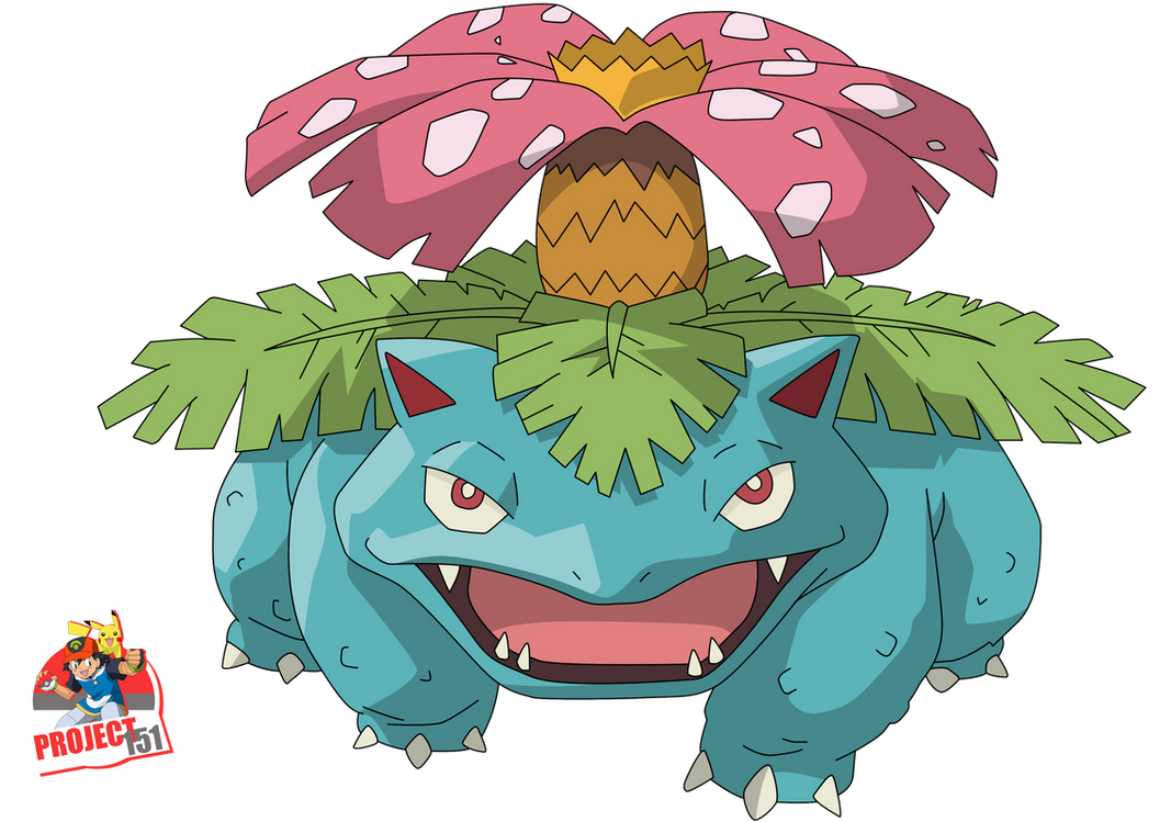 003 Venusaur Vector Renderextraction By Tattydesigns On Deviantart