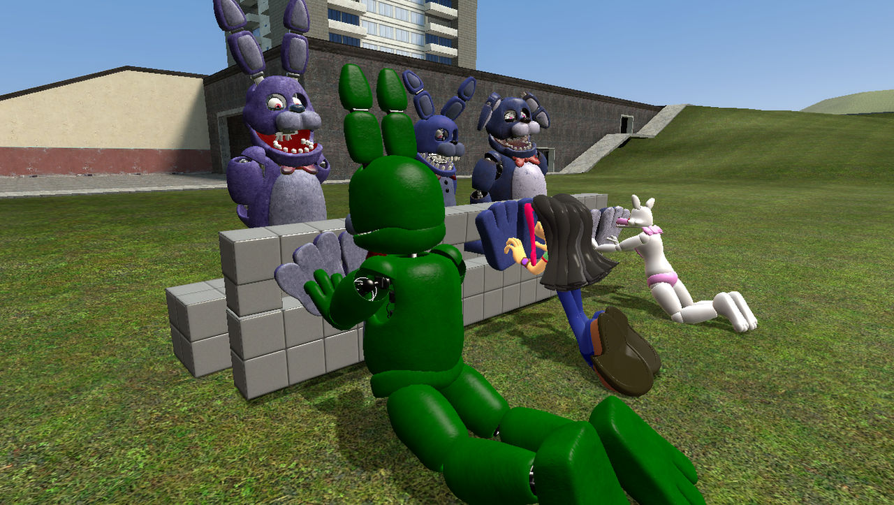 3 Bonnies Being Tortured By Tickling Their Feet By Militaryrabbit On