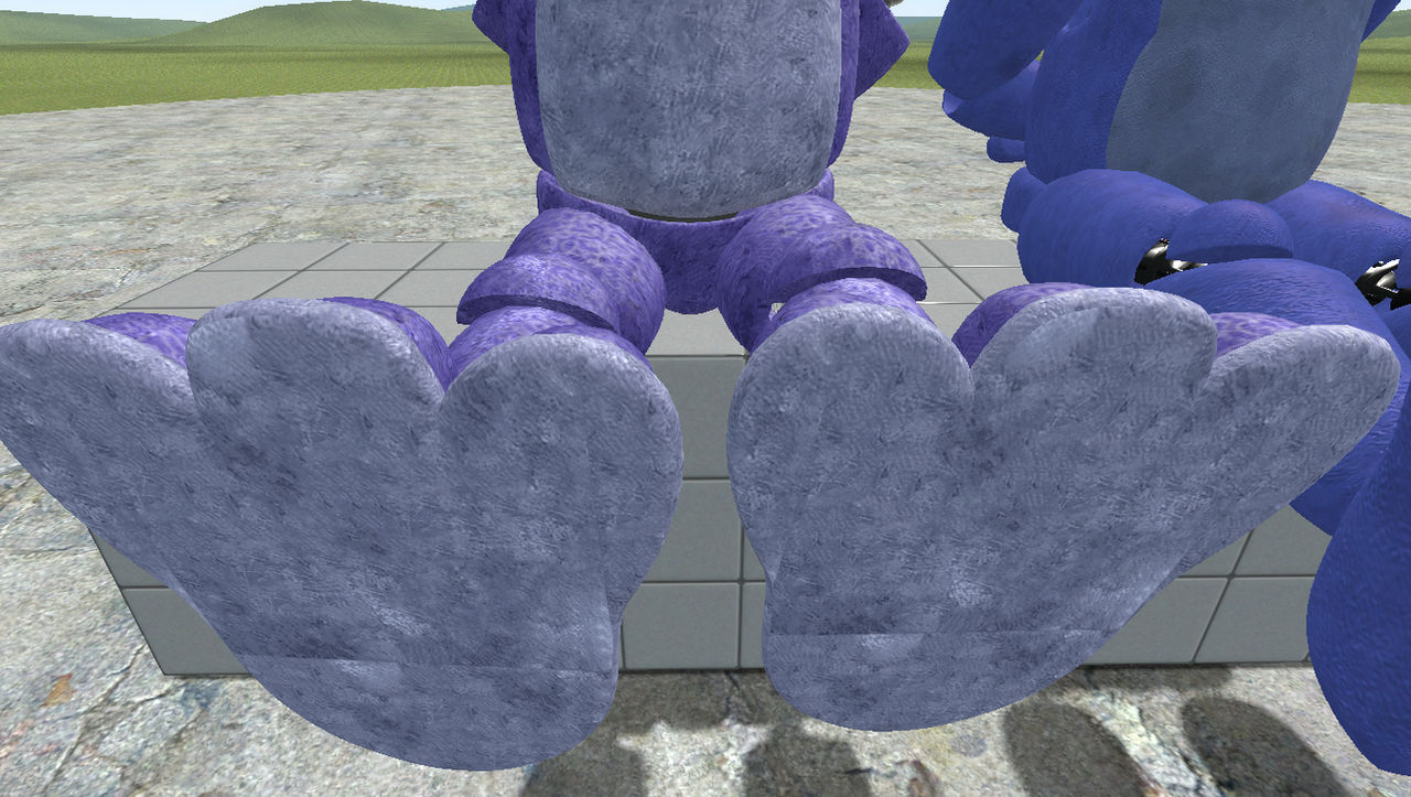 Bonnie And Unwithered Bonnie And His Feet4 By Militaryrabbit On Deviantart
