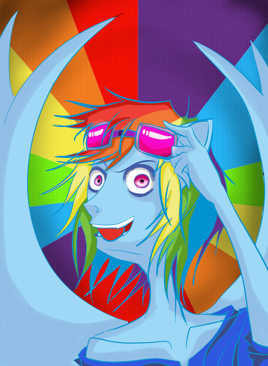 Human Rainbow Dash By Ryzon On Deviantart