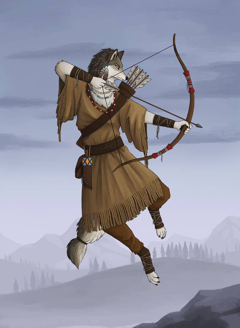 Wolf Archer Girl By Alienlizard123 On Deviantart