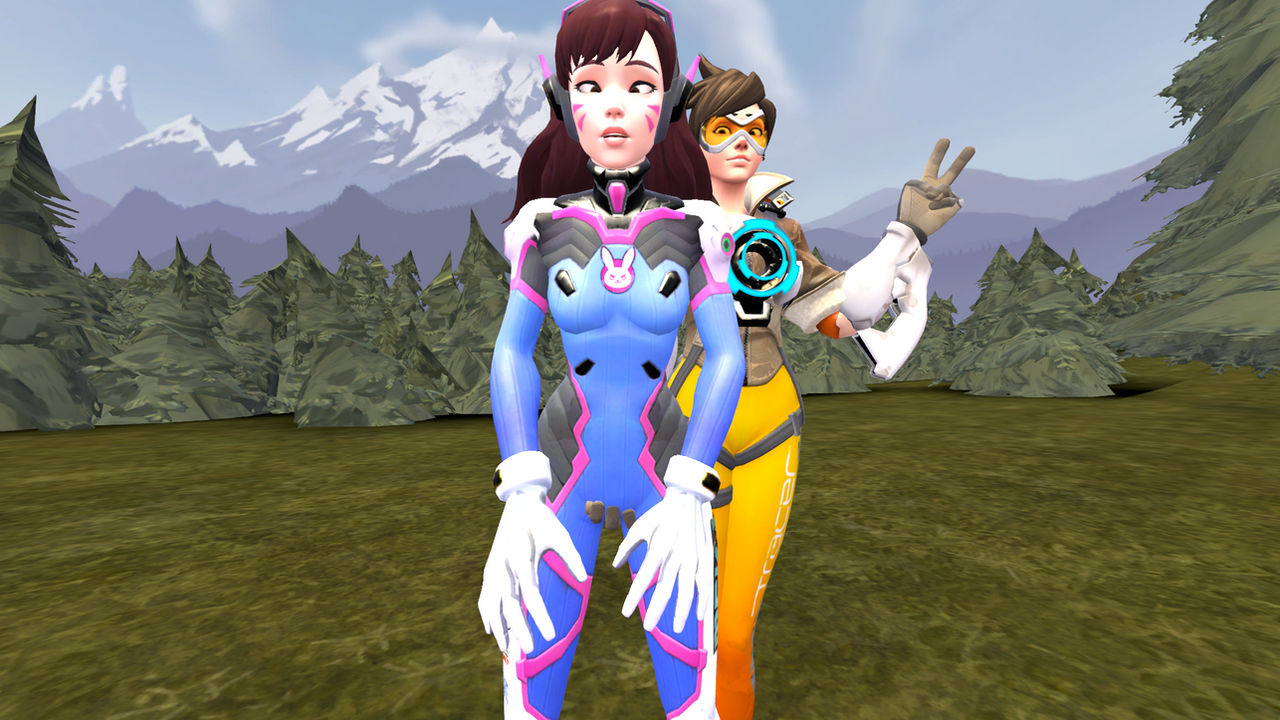 Tracer Grabs Dva By Rin Cb On Deviantart