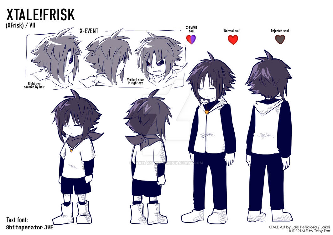 XTALE FRISK Reference Sheet 1 by JakeiArtwork on DeviantArt XTALE FRISK Reference Sheet 1 by JakeiArtwork on DeviantArt