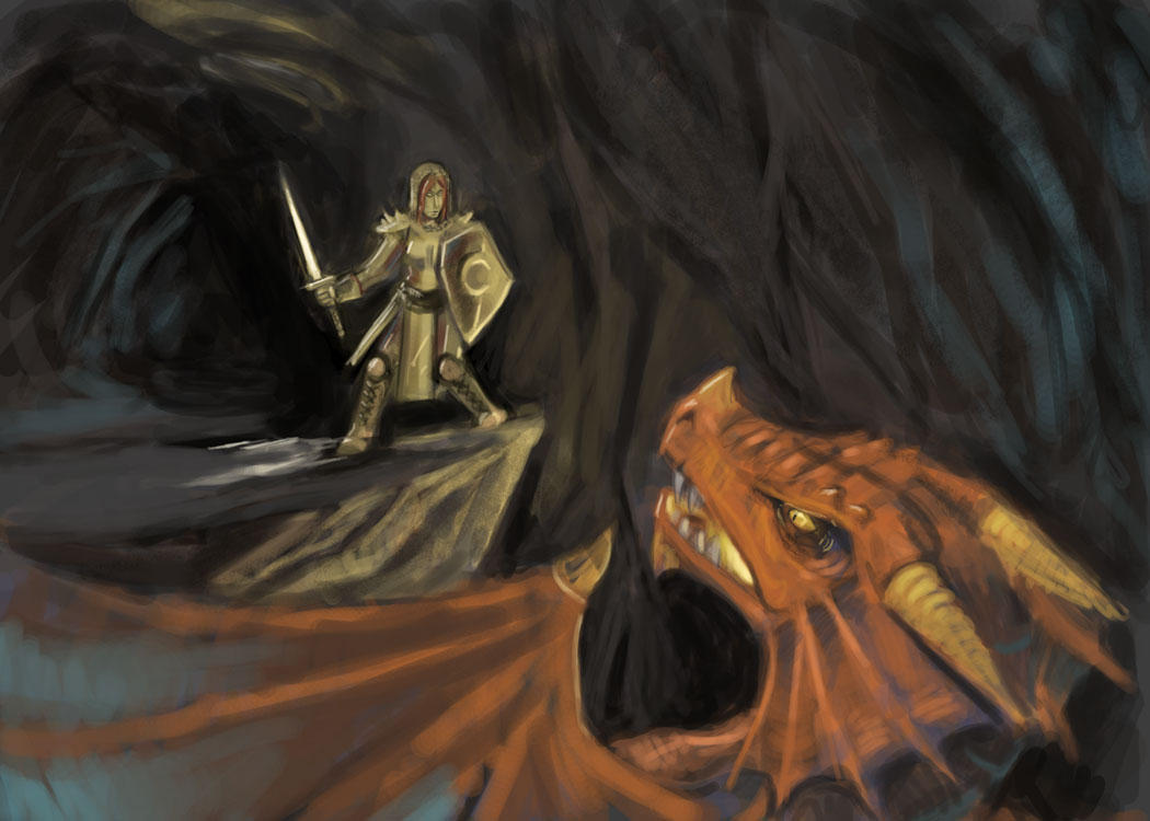 paladin vs dragon by stevethebunny on DeviantArt