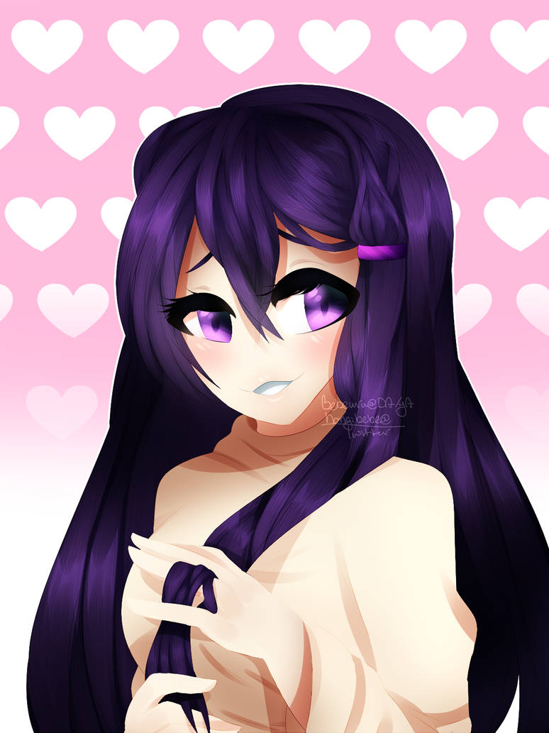 Ddlc Yuri By Bebeuru On Deviantart