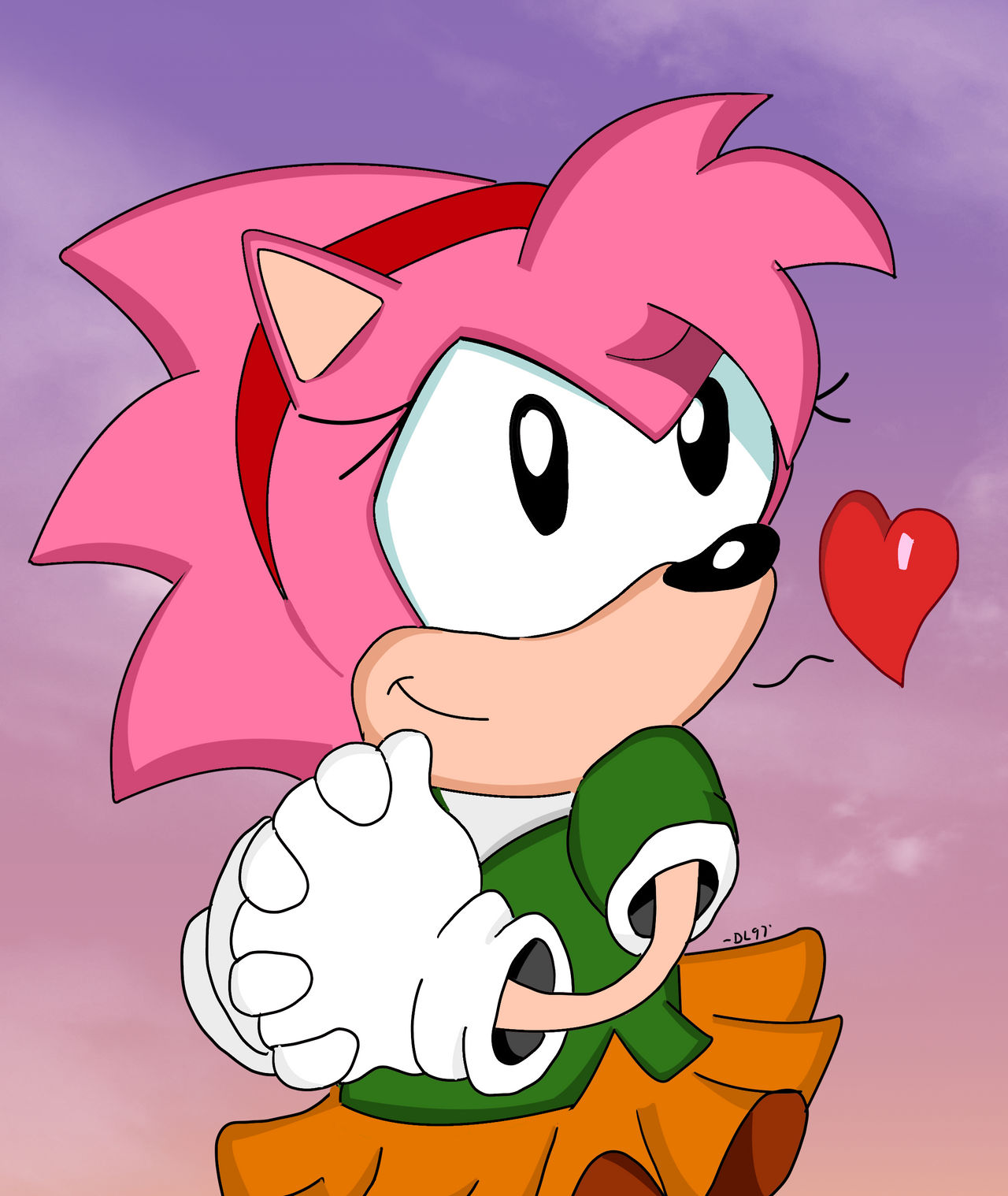 Classic Amy Rose By Darthlord1997 On Deviantart