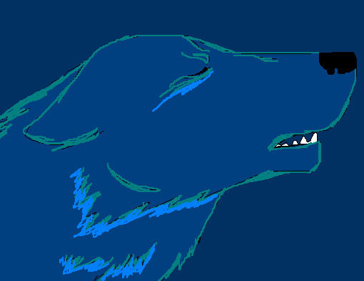 blue wolf howl by DarkBloodWolf on DeviantArt