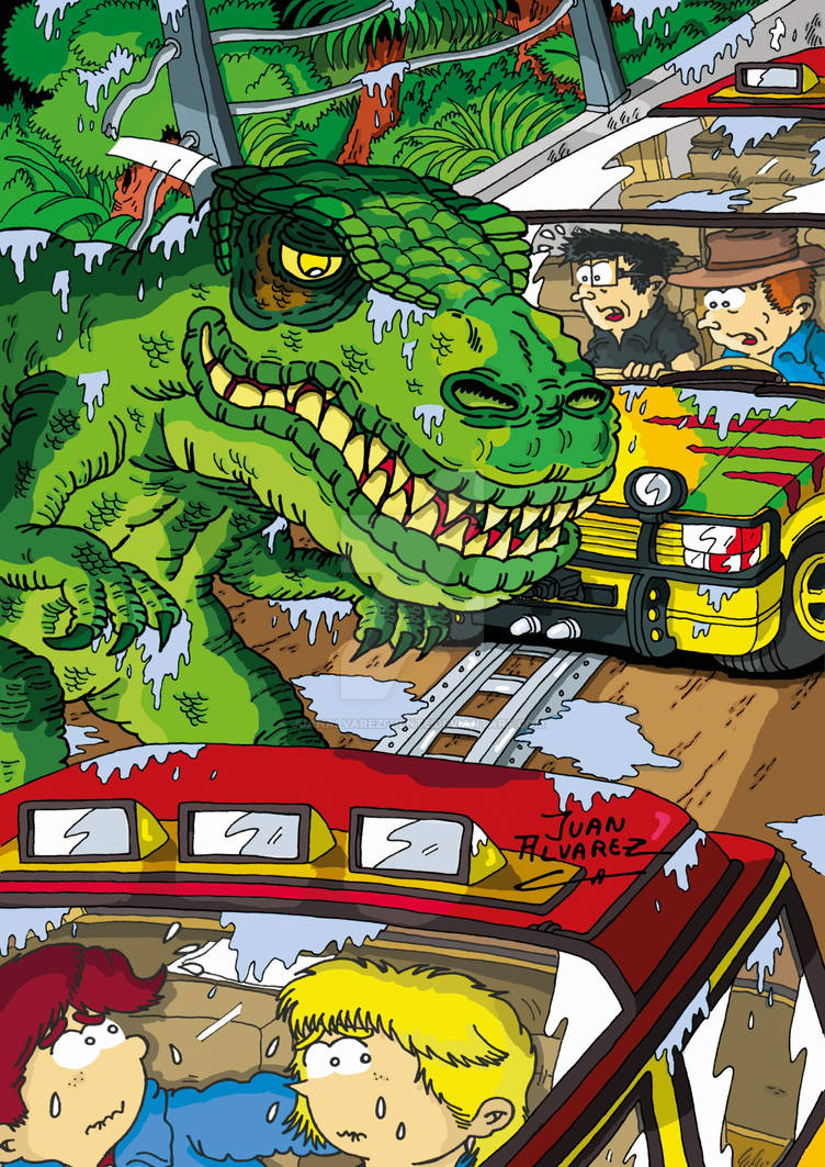 Print Fanart Jurassic Park Color By Juanalvarezfuente On Deviantart
