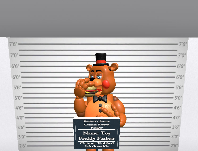 Mugshot Toy Freddy Fazbear by fiddycentxfan on DeviantArt Mugshot Toy Freddy Fazbear by fiddycentxfan on DeviantArt