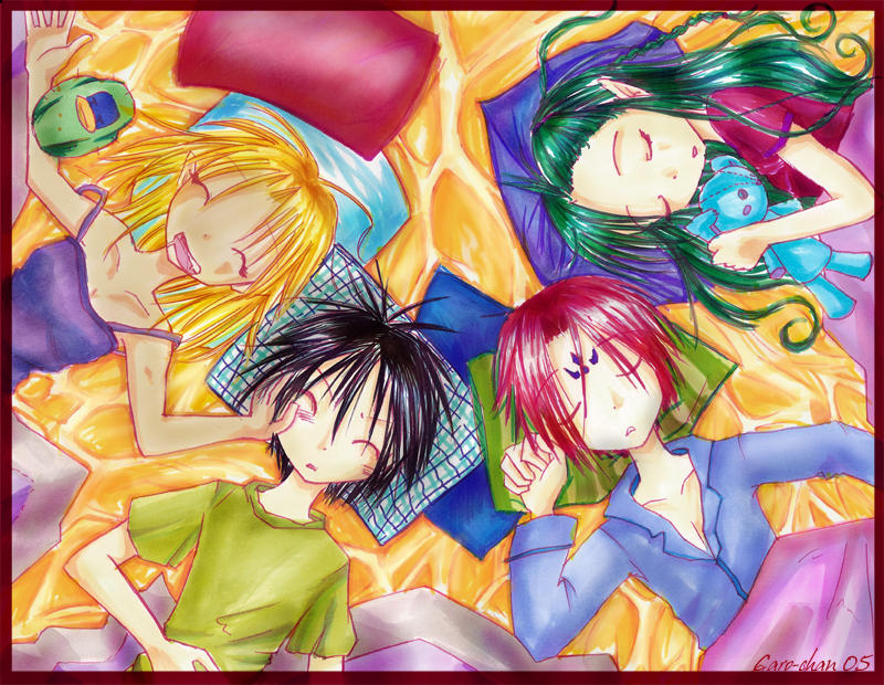 Pajama Party by careko on DeviantArt