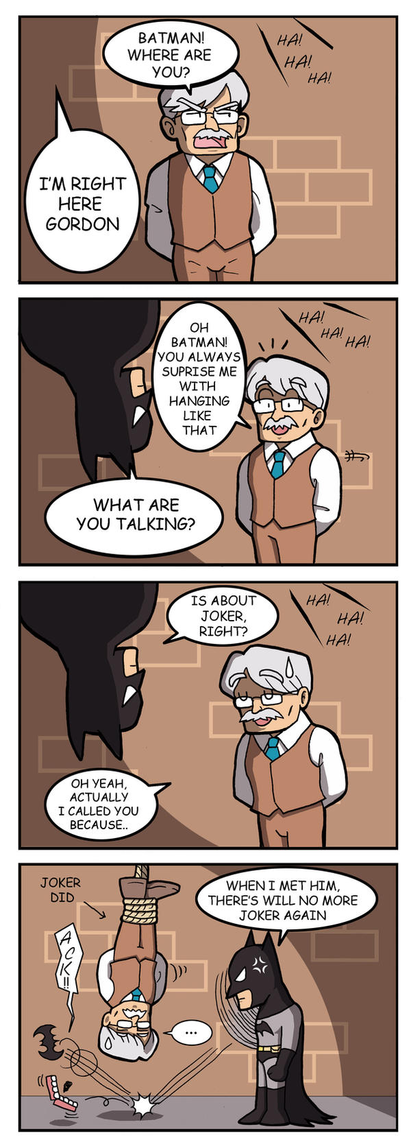 Batman Hanging By Sandikarakhim On Deviantart