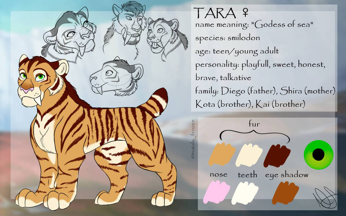 Tara (ref. sheet) by NatalyFrozen on DeviantArt Tara (ref. sheet) by NatalyFrozen on DeviantArt